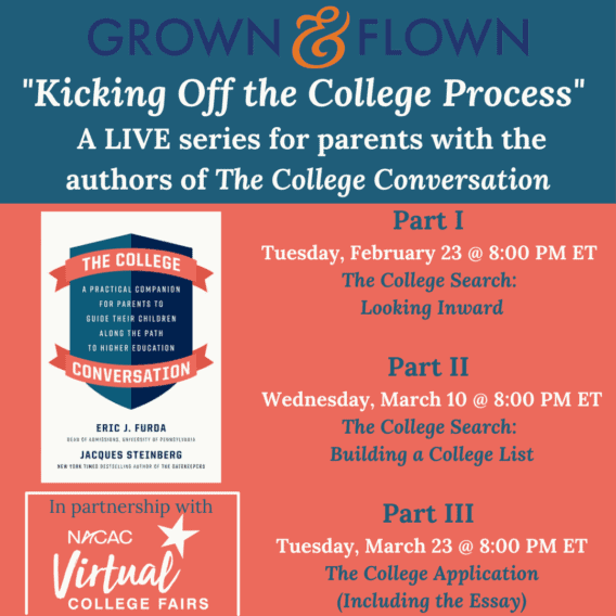 Kicking Off the College Process: Jacques Steinberg and Eric J. Furda Q&A